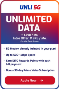 DITO Home Wifi Postpaid and Prepaid - DITO SIM Registration